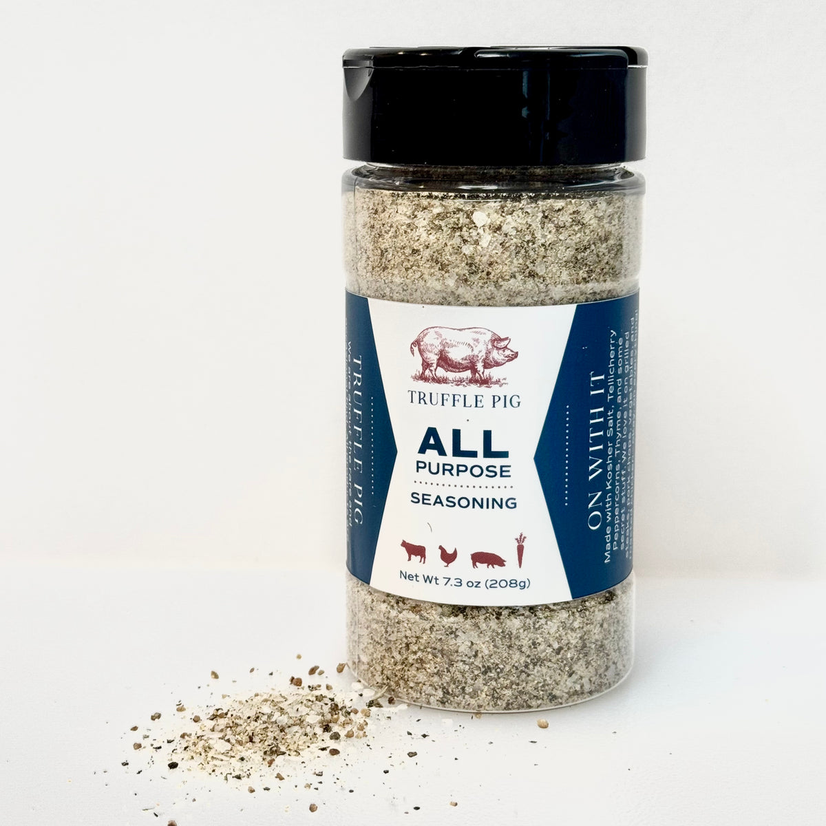 Truffle Pig All Purpose Seasoning – 7oz, Kosher Salt, Tellicherry Pepp ...